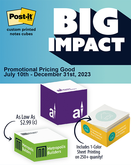 Sales Tools - Post-it® Custom Printed Products