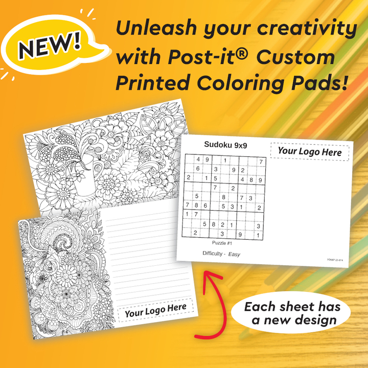 Full Color Notes Program - Post-it® Custom Printed Products