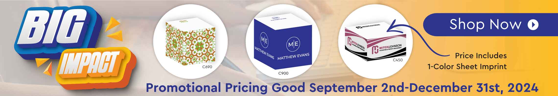 3M Custom Printed Post-it™ Cube Promotion 2024